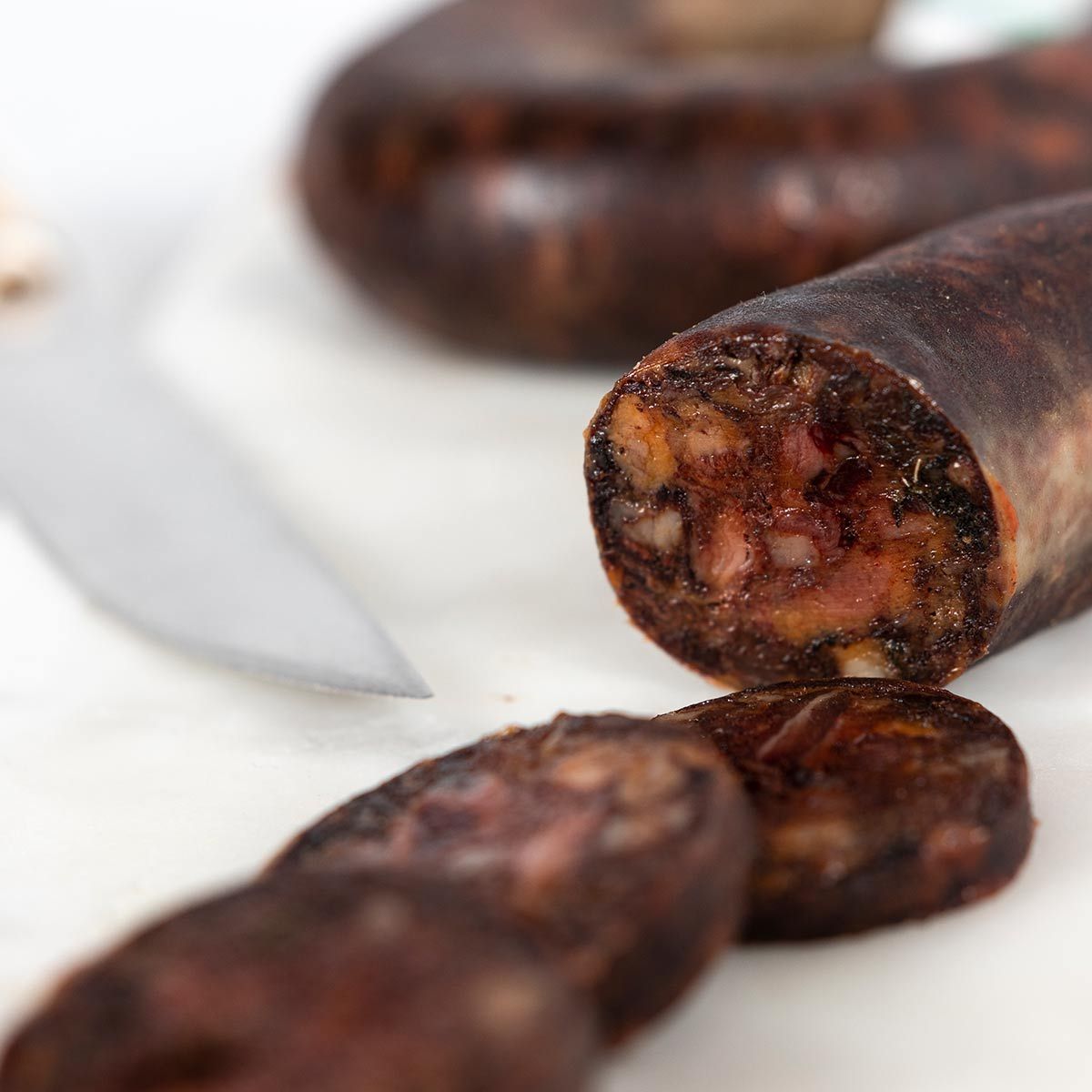 Morcilla ibérica de herradura cremosa