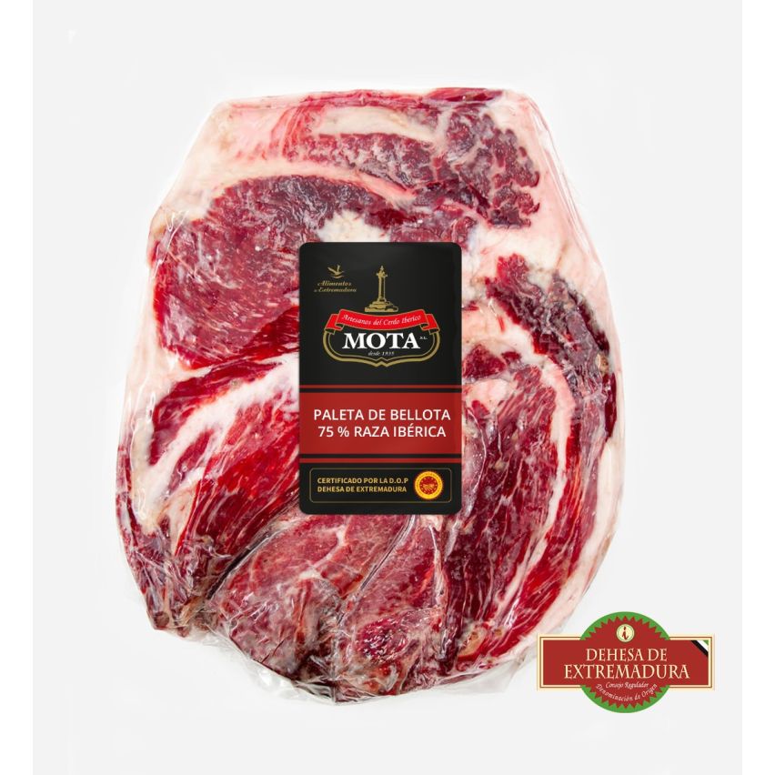 Paleta de bellota 75% ibérica D.O. Deshuesada